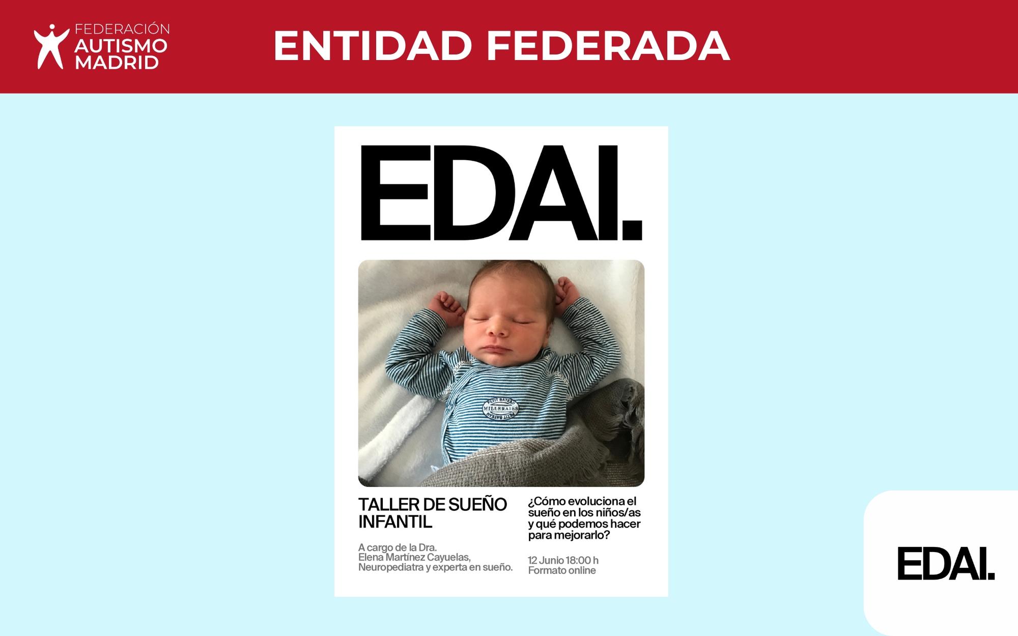 EDAI organiza un taller de sueño infantil para familias: "¿Cómo ...